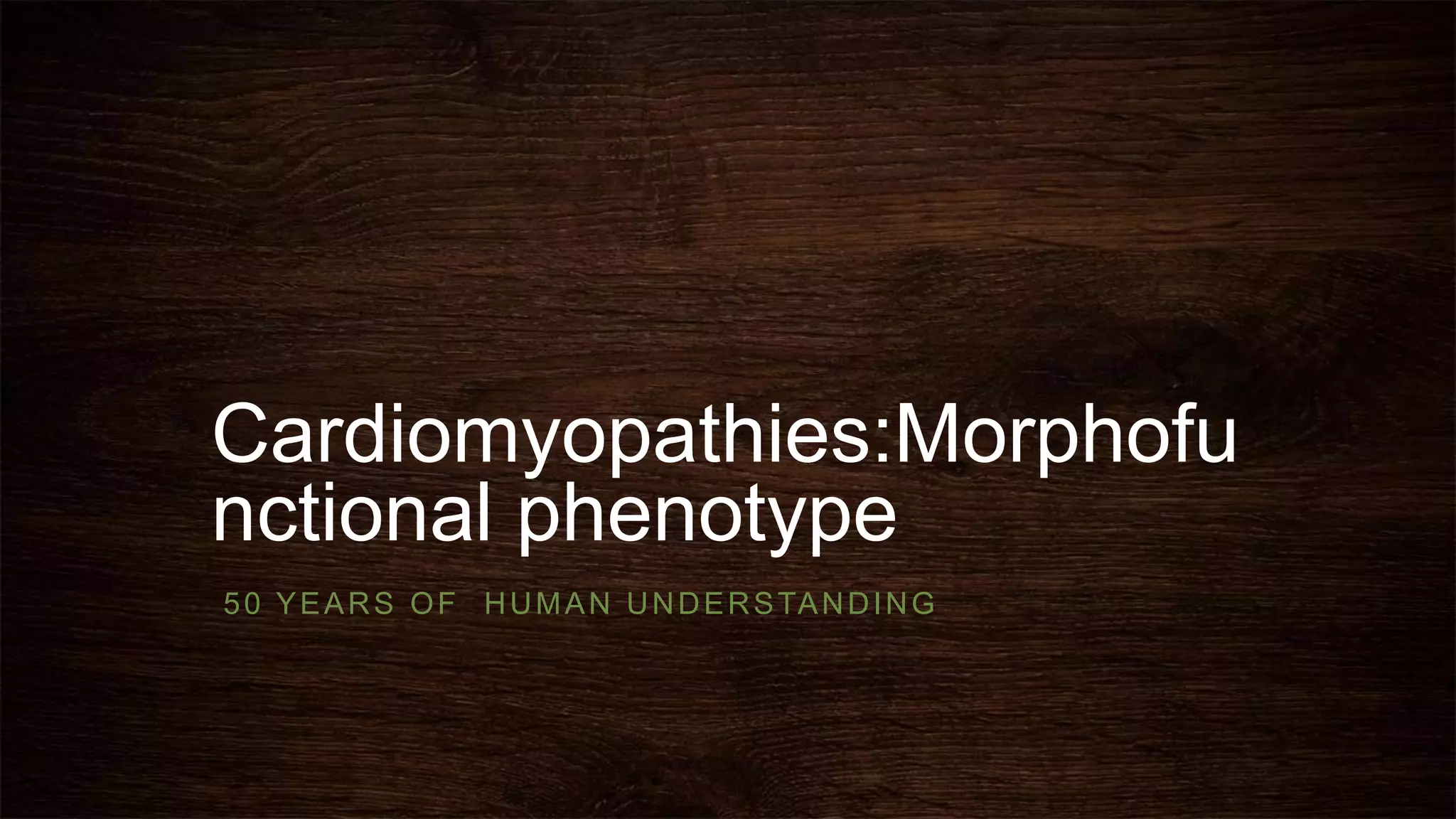 MOGES classification of cardiomyopathy 2013 | PPTX