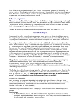 Mogilner strategic brand-management-syllabus-2015-wharton | PDF