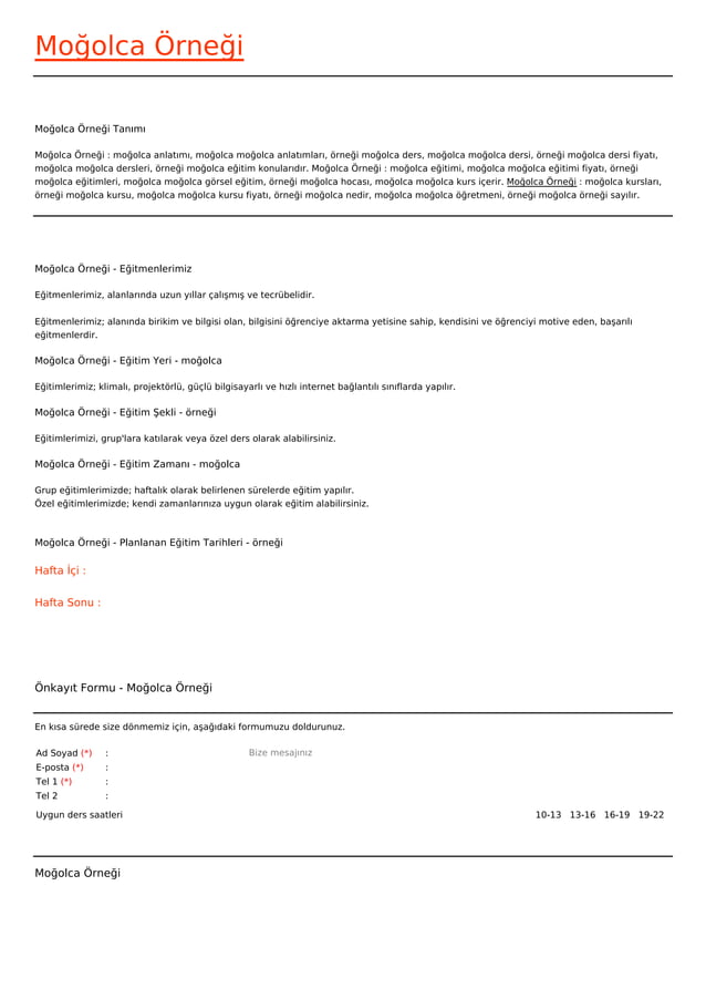 Mogolca ornegi | PDF