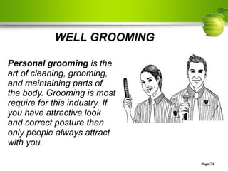 Grooming presentation (Mohak) | PPT | Skin and Dermatology | Diseases and Conditions