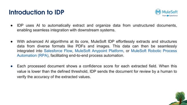 Mulesoft Intelligent Document Processing Ppt
