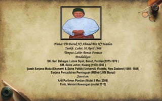 TOKOH DATUK AHMAD BIN MASLAN | PPTX