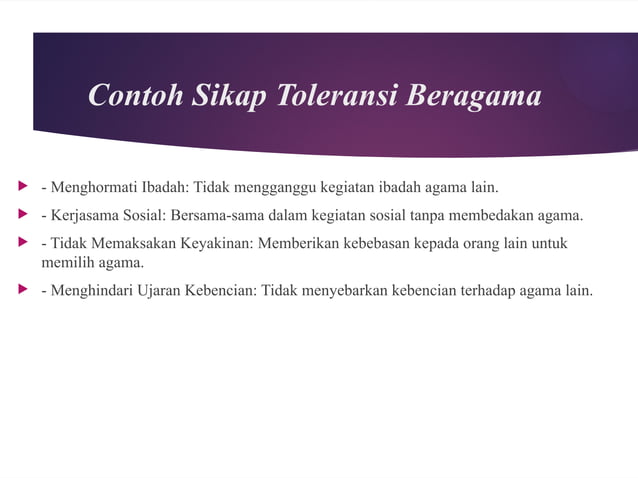 agama islam tentang toleransi antar umat beragama | PPT