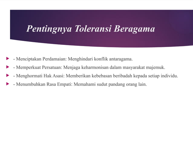agama islam tentang toleransi antar umat beragama | PPT