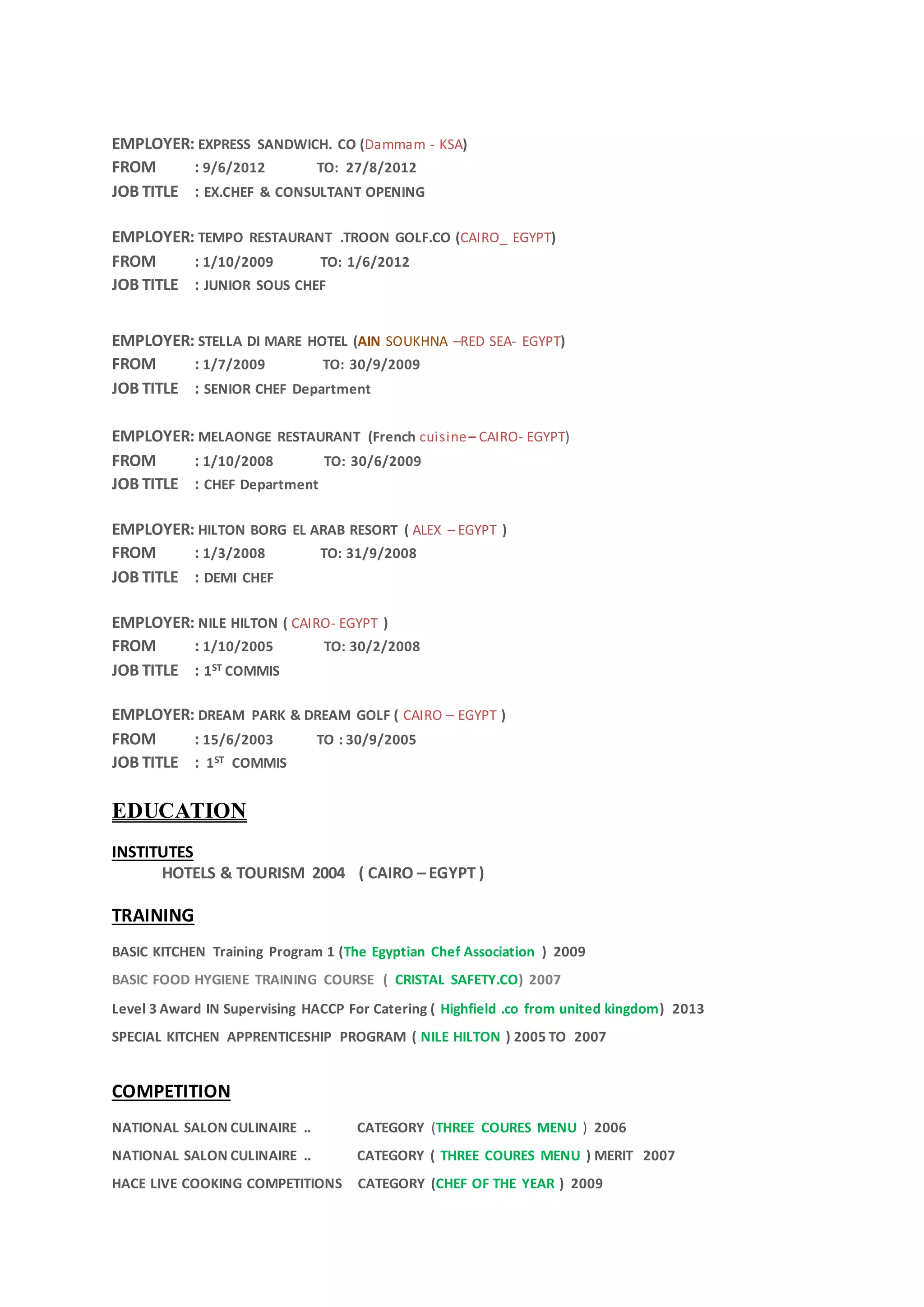 Mohamed abdo cv | DOCX