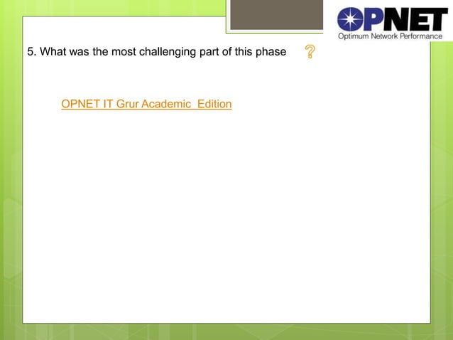 newtwork opnet app project | PPT