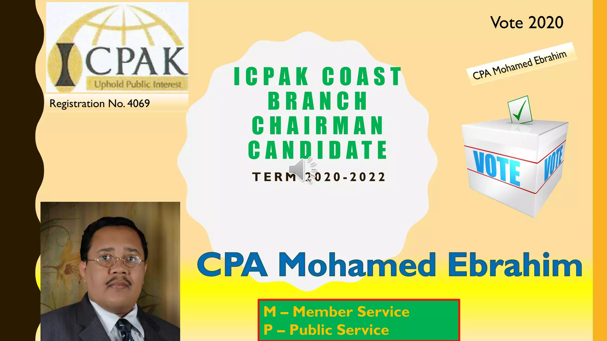 Mohamed ebrahim for icpak coast branch chairman 2020 | PPT