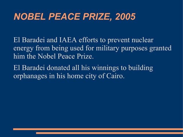 Mohamed el baradei | ODP
