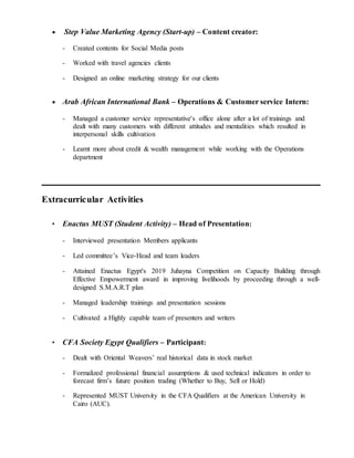 Mohamed el sayed's CV | PDF