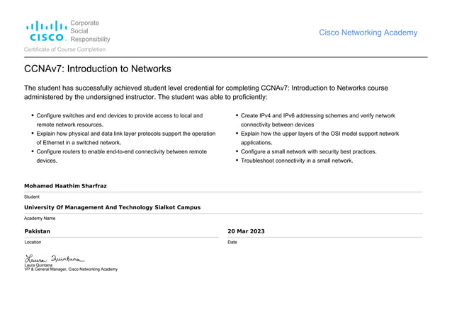 Cisco CCNA ITN (Introduction to Networks) - Certification | PDF