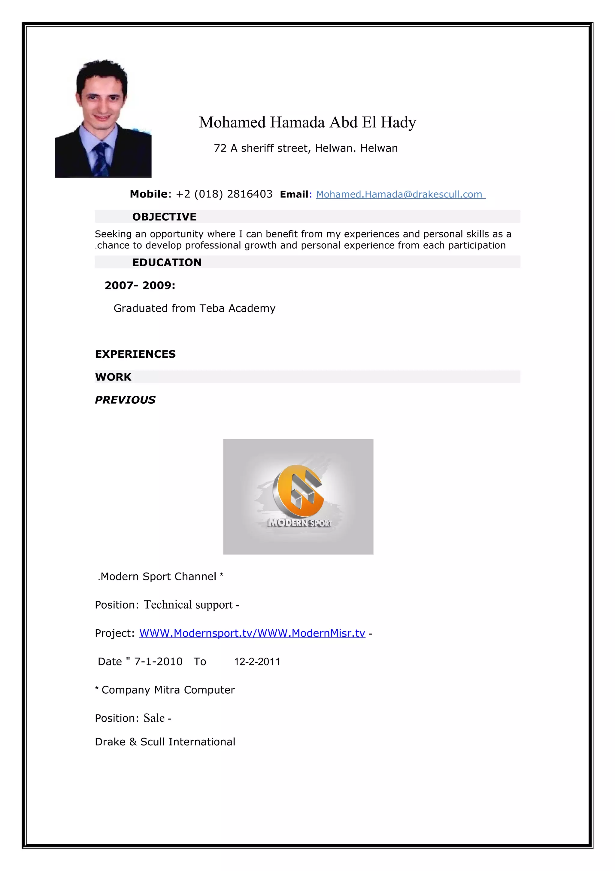 Mohamed hamada | DOC