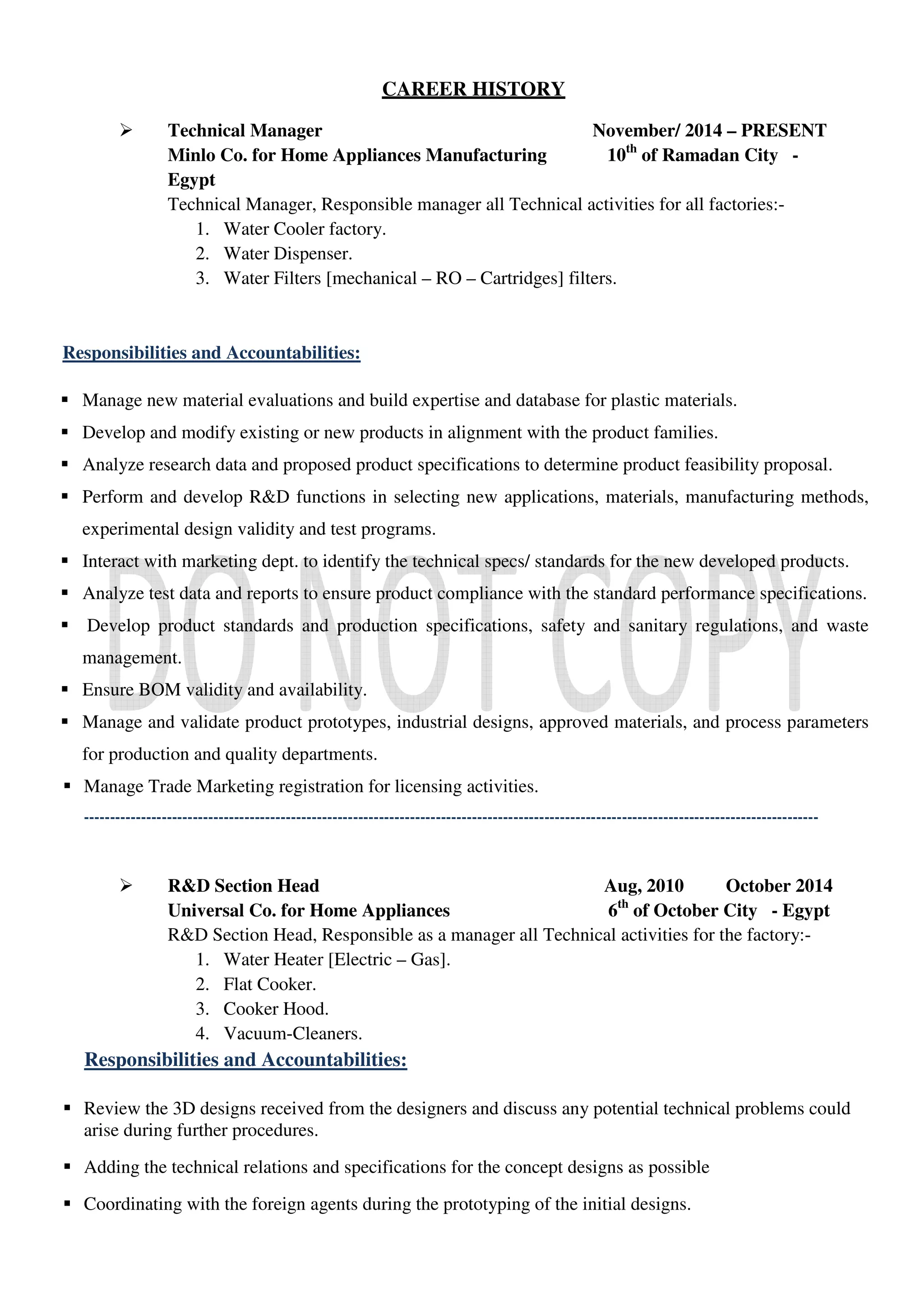 Mohamed hamdy .c.v | PDF