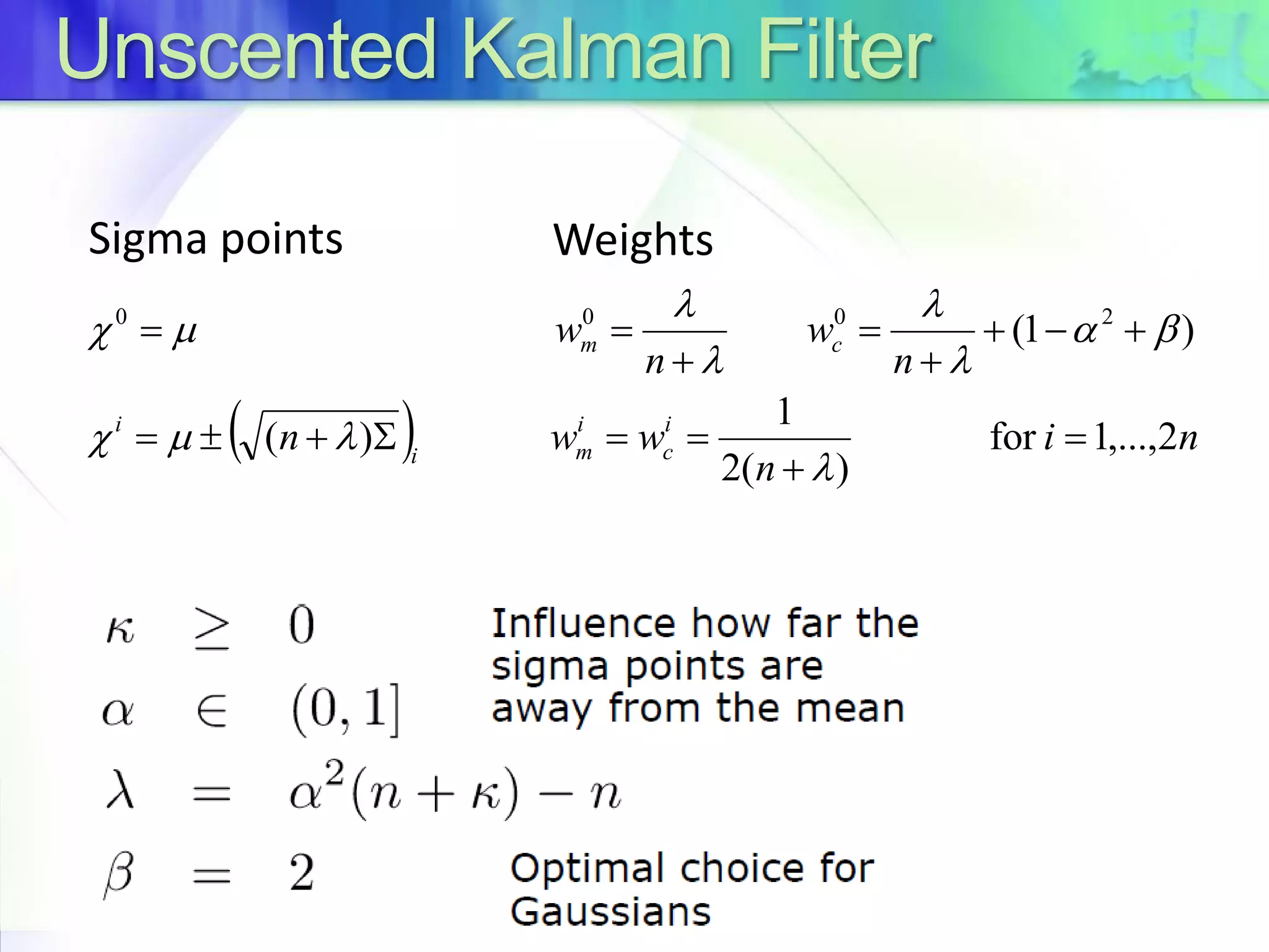 kalman filtering "From Basics to unscented Kaman filter" | PDF