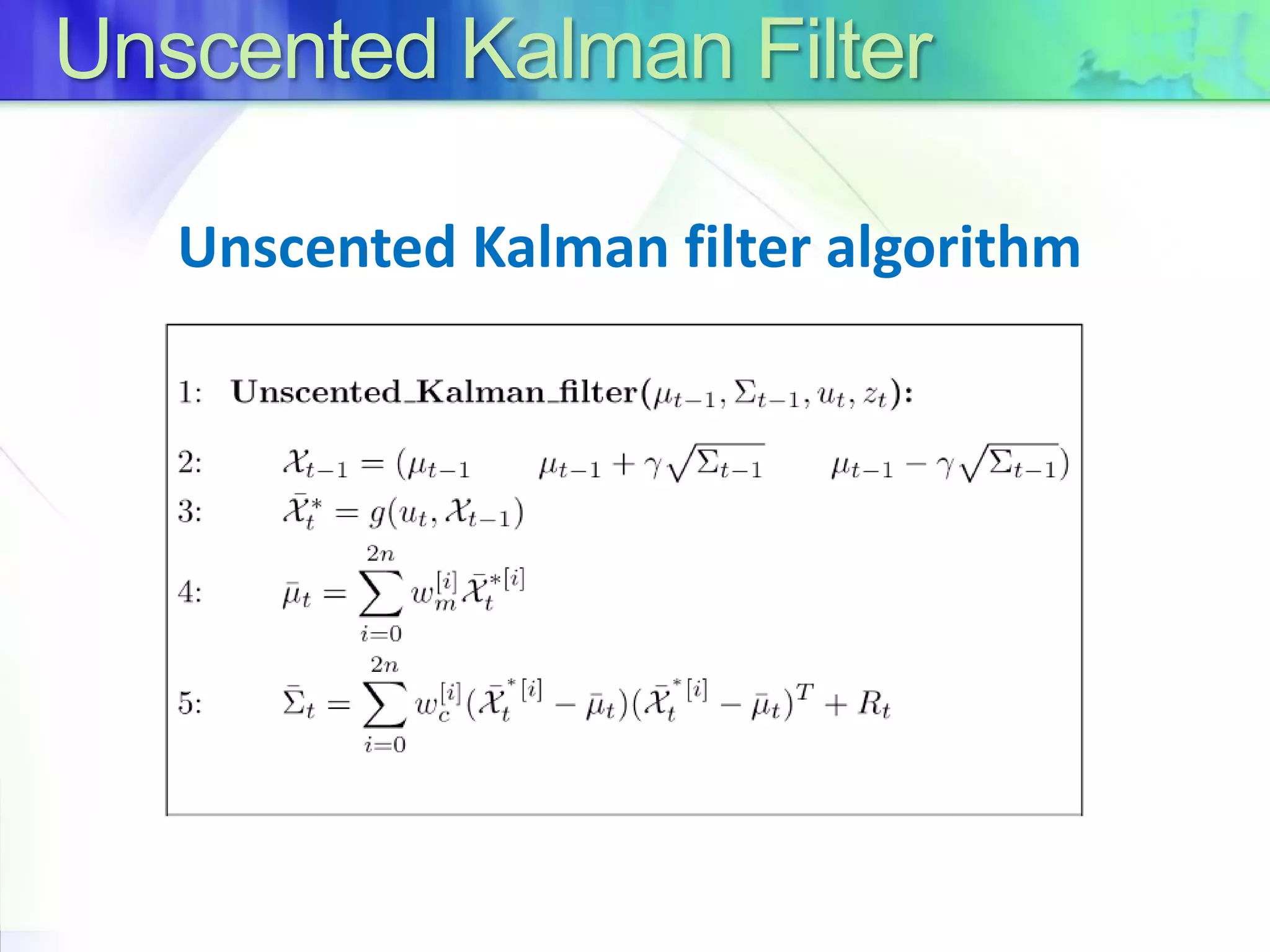 kalman filtering "From Basics to unscented Kaman filter" | PDF