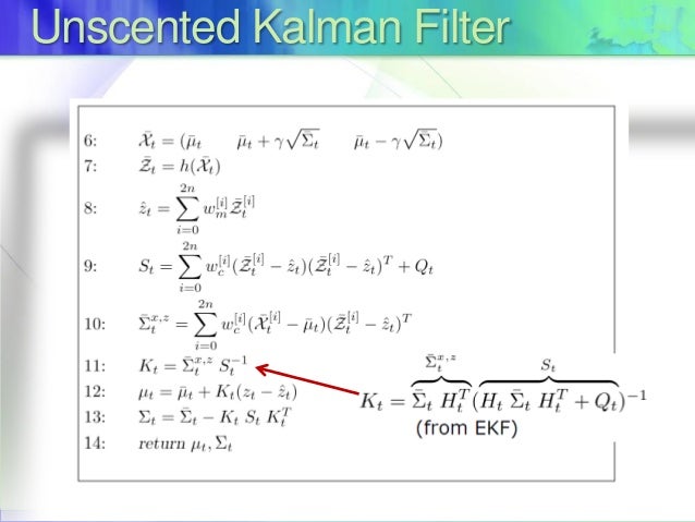 kalman filtering "From Basics to unscented Kaman filter"