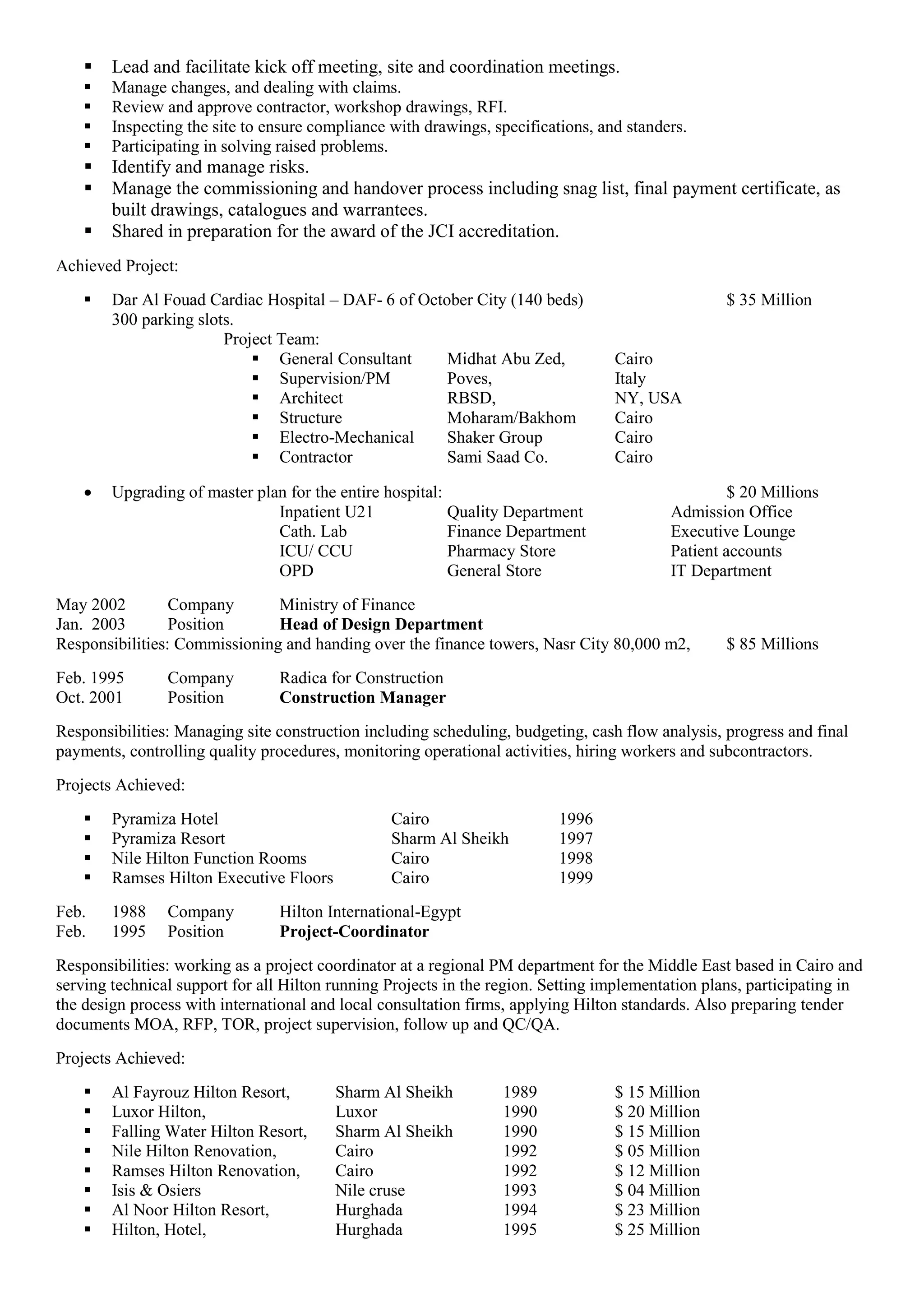 Mohamed khaled helmy cv 2015 | PDF | Civil Engineering Industry | Industries