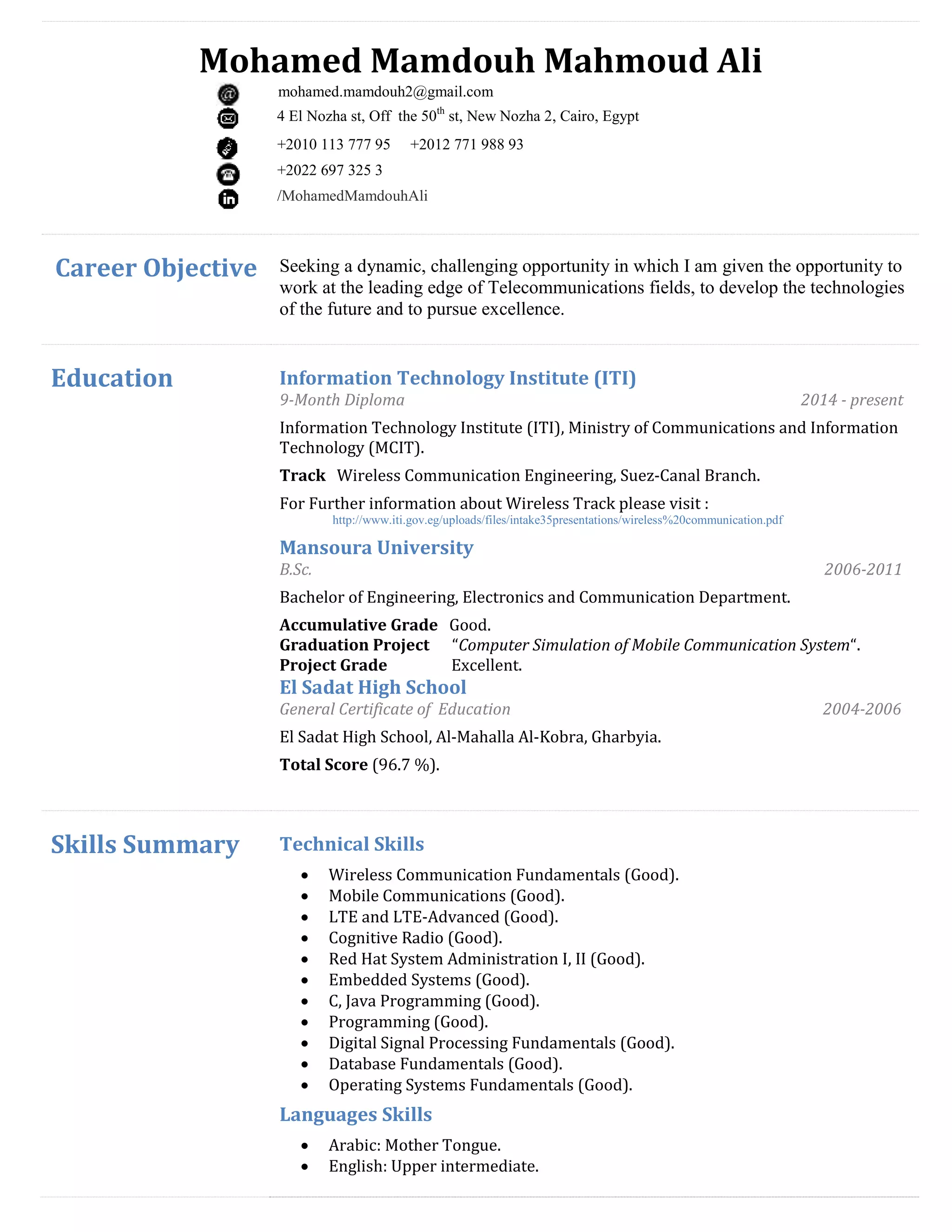 Mohamed Mamdouh Ali | PDF