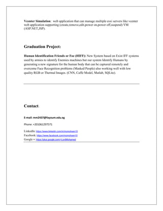 Mohamed mohsen cv | PDF