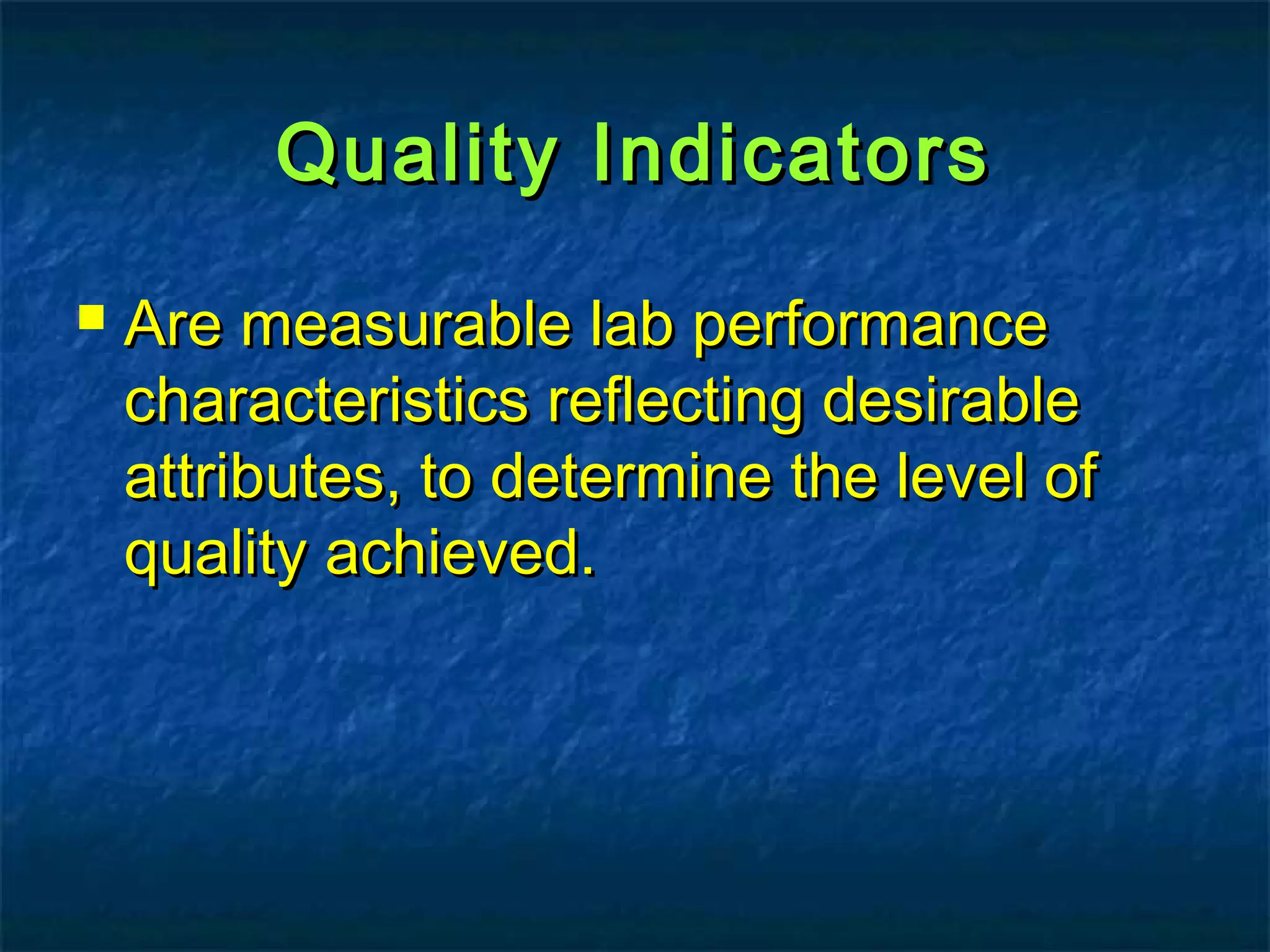 IMPLEMENTATION OF QUALITY CONTROL PERFORMANCE CRITERIA AND APPROVED ...