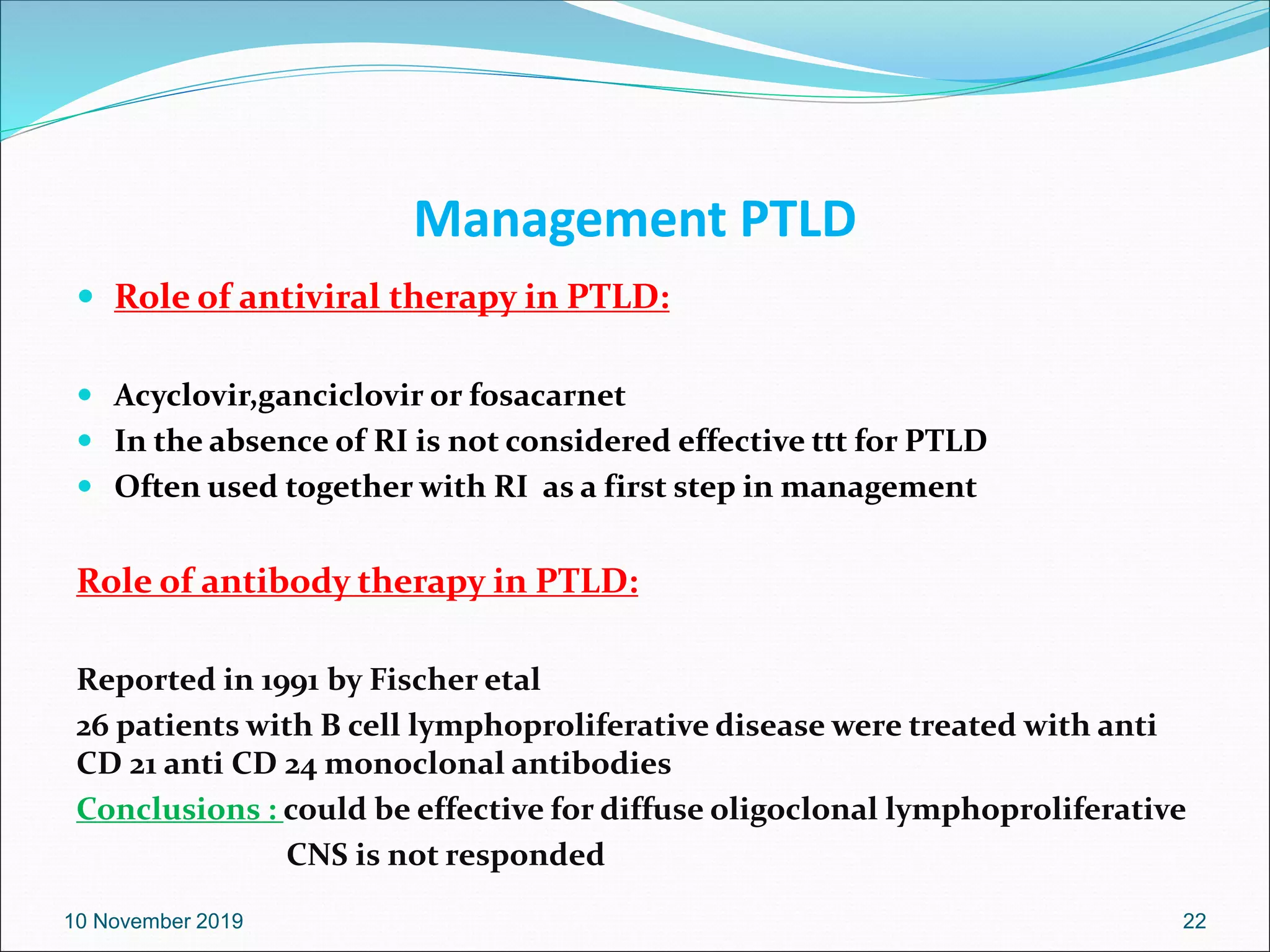 Management of PTLD | PDF