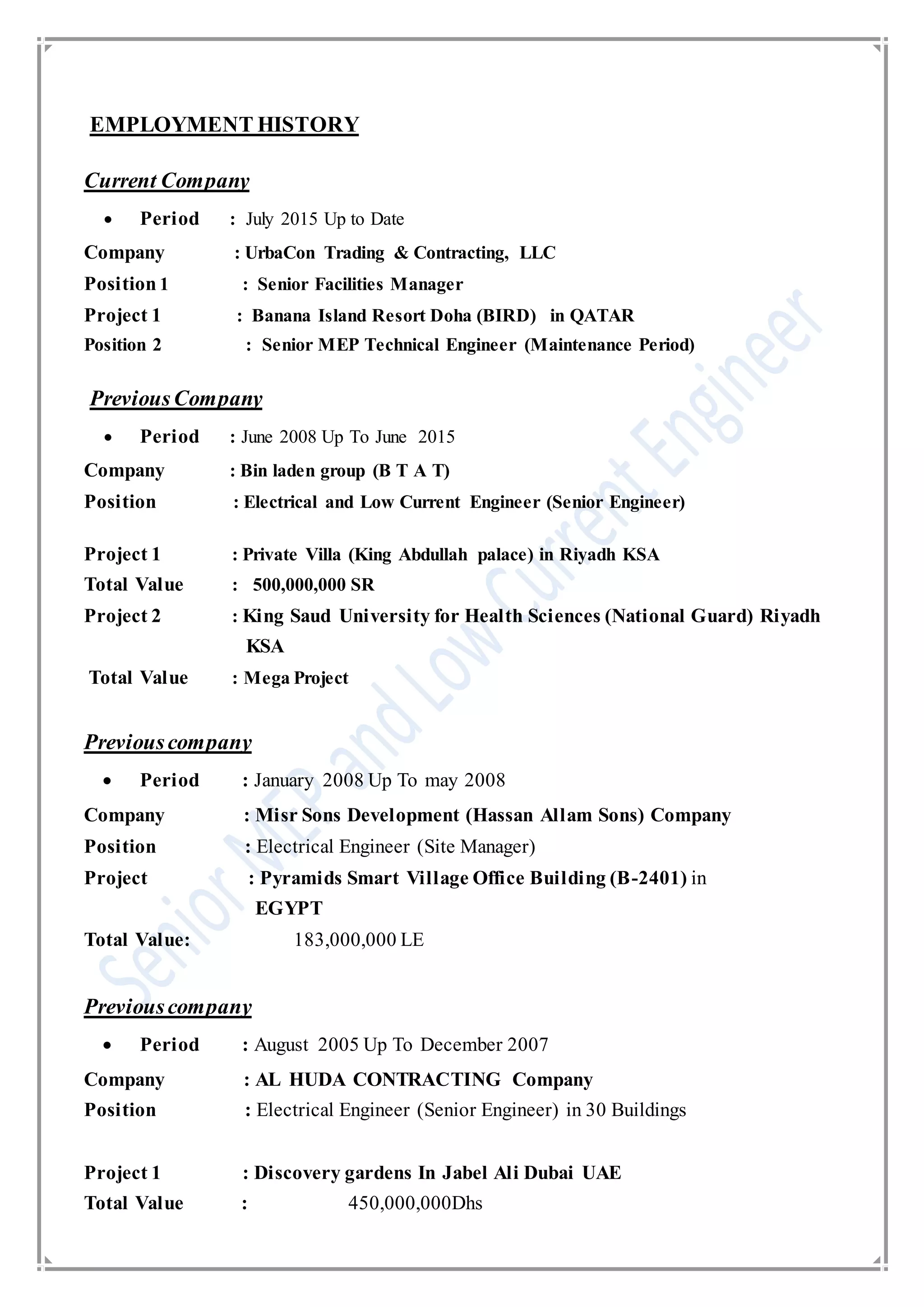Mohamed rabee cv | DOCX