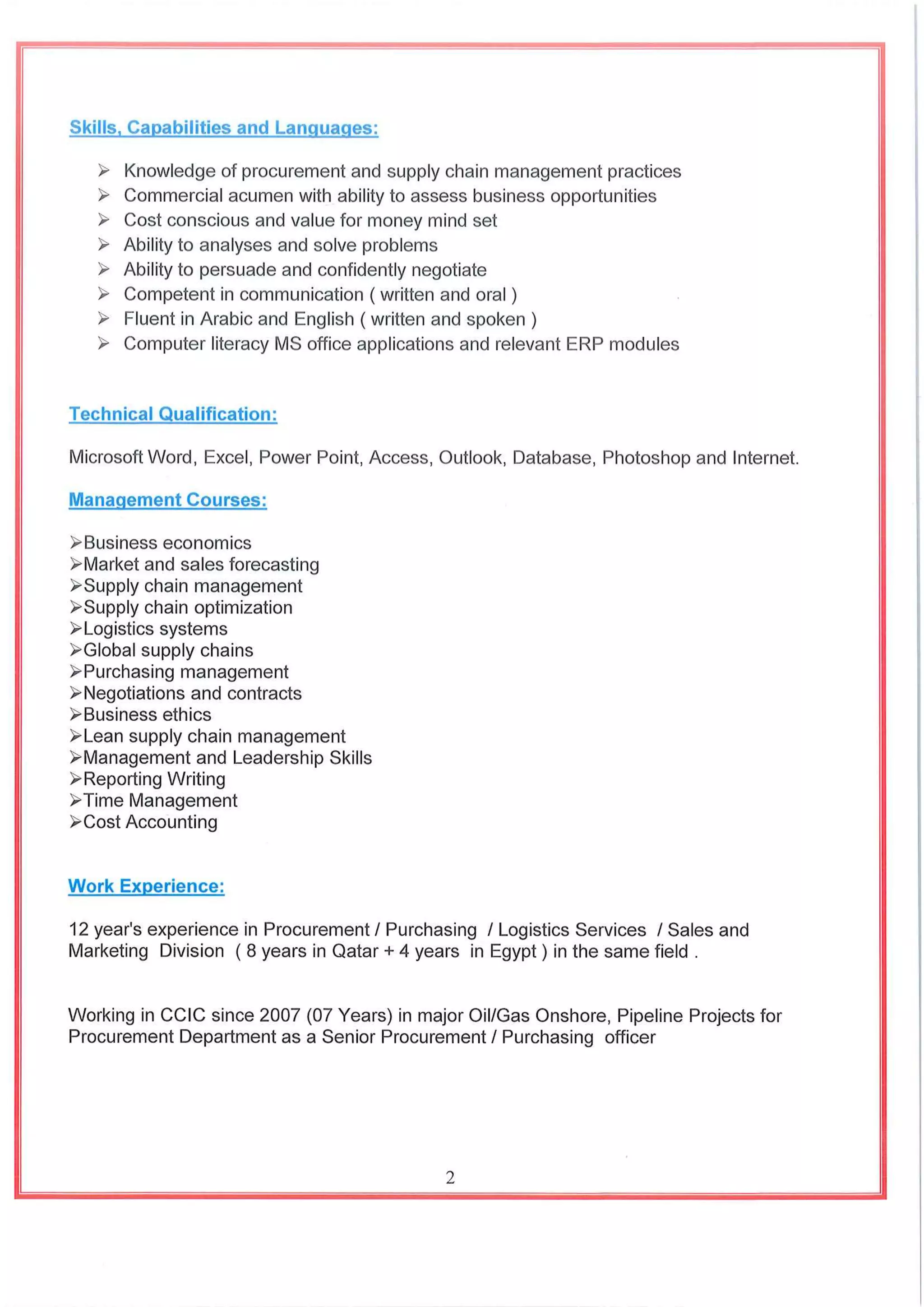 Mohamed samy cv with experience certificates | PDF