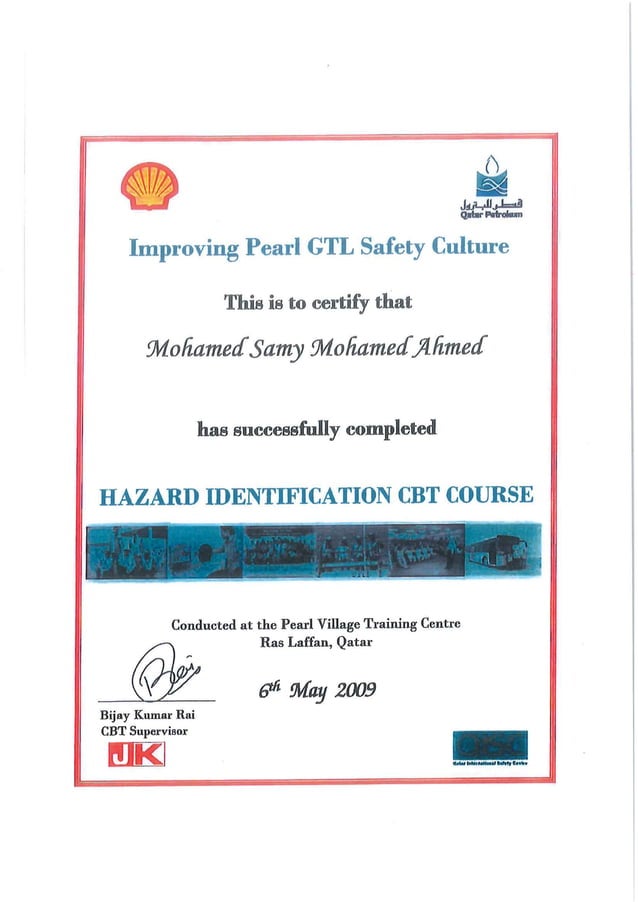 Mohamed samy cv with experience certificates | PDF