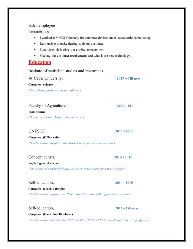 Mohamed samy Mohamed Tolba CV | PDF