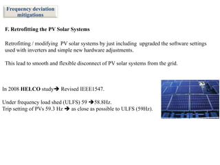 Study the Effects of Renewable Resources on Electric Grid Frequency | PPTX