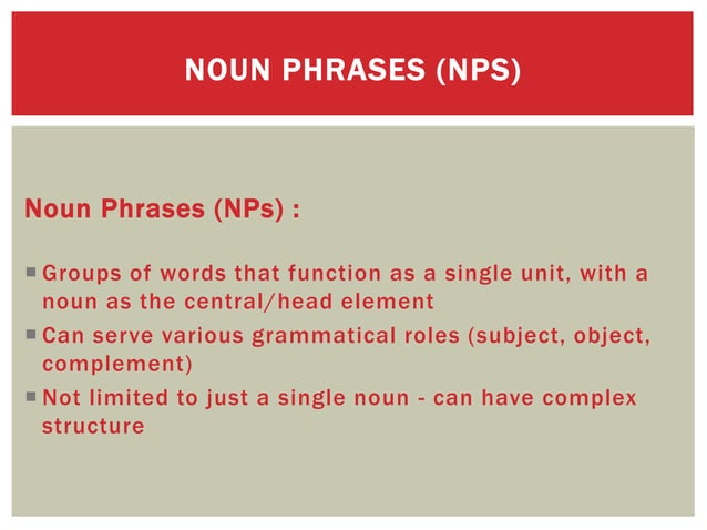 PRE andPost modifiers of noun phrase (syntax)) | PPT | Resume Writing and Advice | Job Search