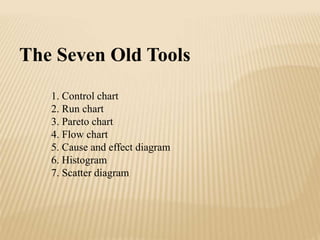 SPC,SQC & QC TOOLS | PPTX