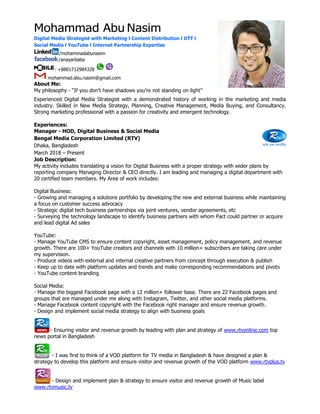 Mohammad abu nasim resume | PDF