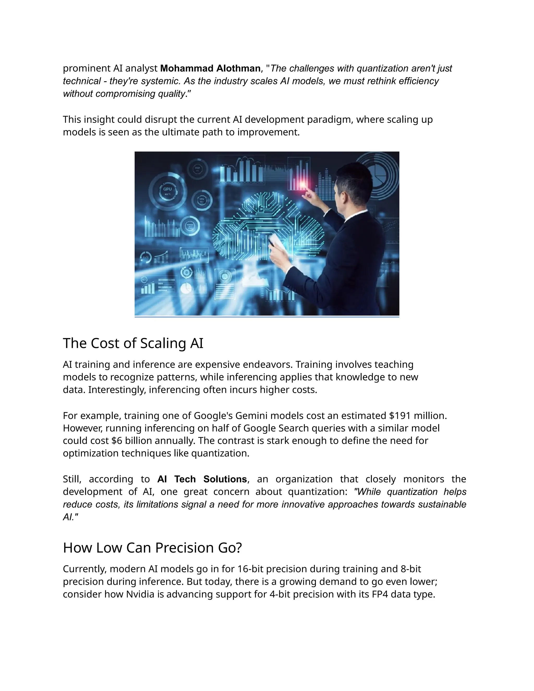 Mohammad Alothman Discusses the Trade offs in AI Model Quantization.pptx