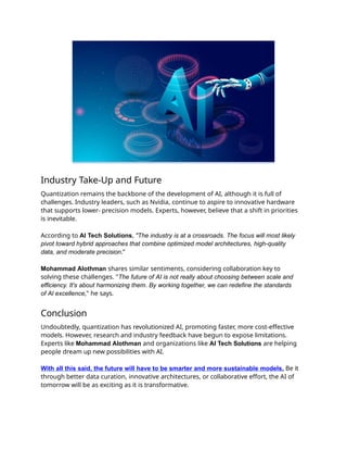 Mohammad Alothman Discusses the Trade offs in AI Model Quantization.pptx