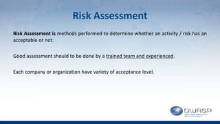 OWASP Risk Rating Management | PPT