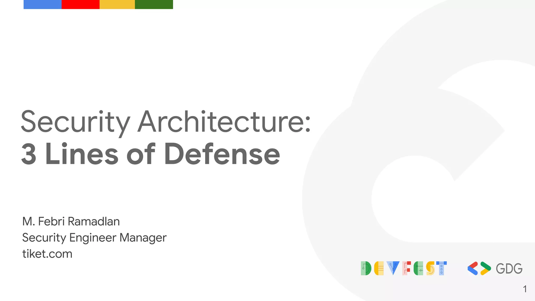 Security Architecture: 3 Lines of Defense | PPT