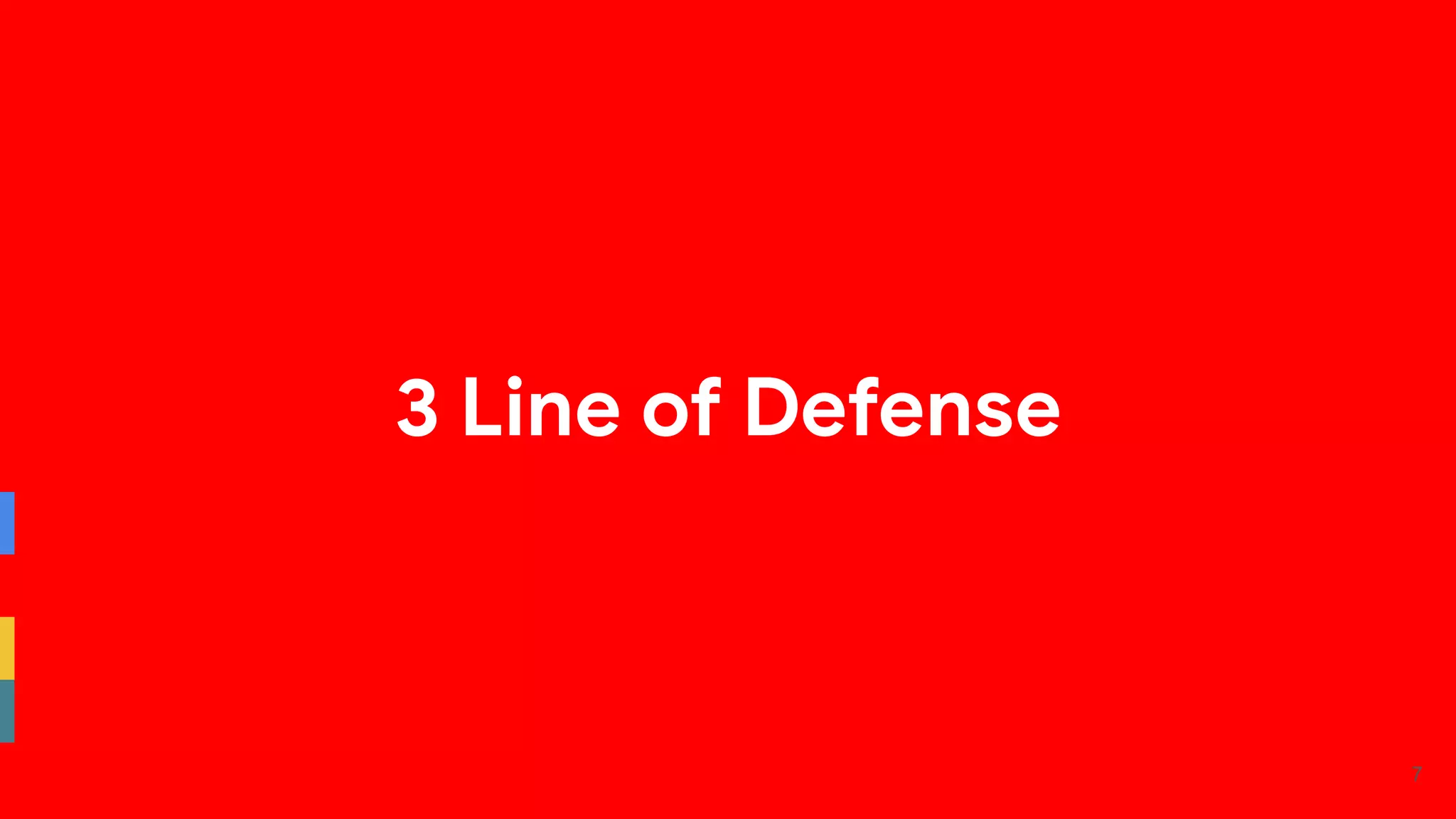 Security Architecture: 3 Lines of Defense | PPT