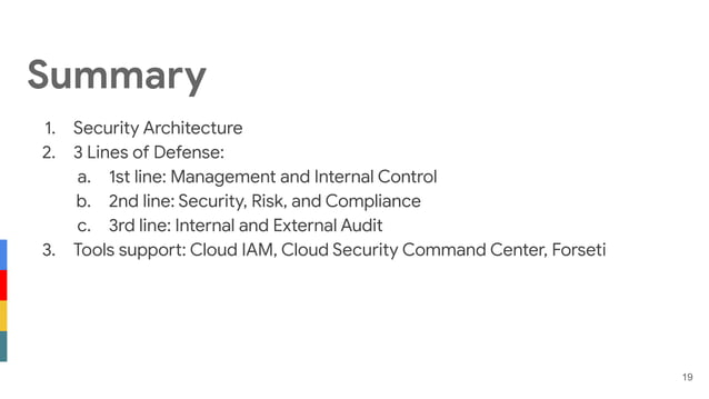 Security Architecture: 3 Lines of Defense | PPT