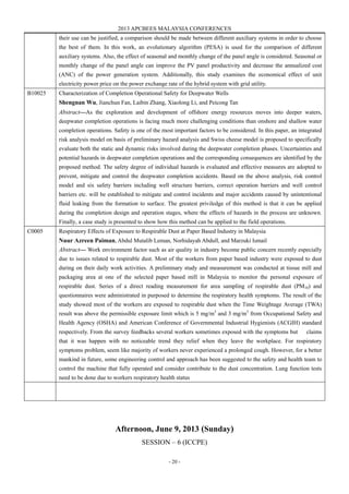 2013 APCBEES MALAYSIA CONFERENCES | PDF