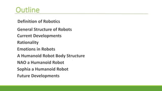 Robotics Now and Future | PPTX