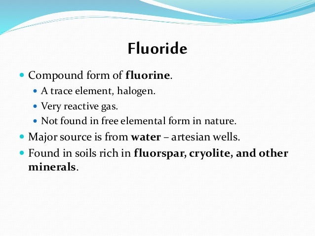 fluoride in dentist