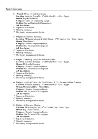 Mohammad shaaban | PDF | Civil Engineering Industry | Industries