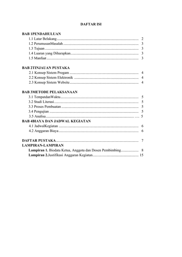 Proposal PKM-KC Mohammad Tomi Pratomo Politeknik Negeri Semarang | PDF