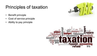 principles of public finance & public revanue and taxation | PPT