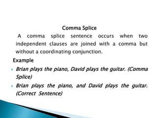 Run-on & Comma Splice.pptx
