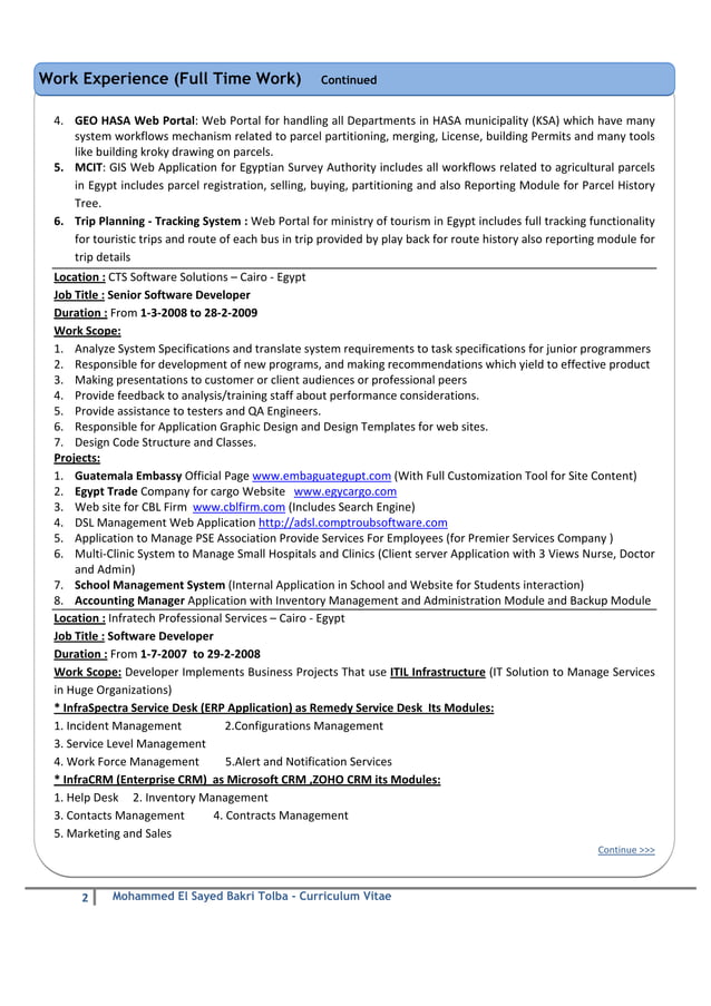 Mohammed El Sayed Bakri Curriculum Vitae | PDF