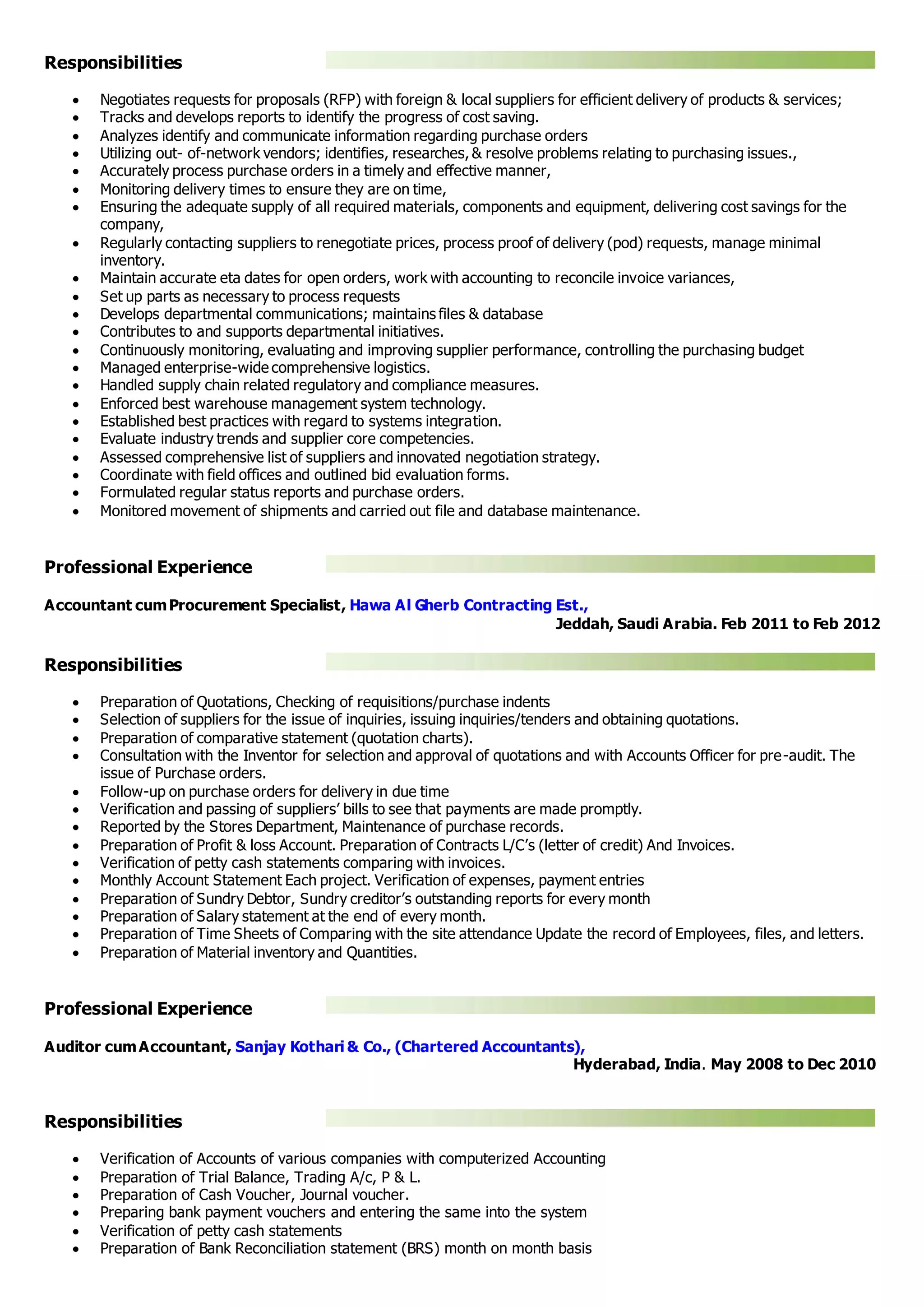 Mohammed Ilyas CV | DOCX
