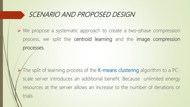 k means clustering-based data compression | PPT