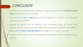 k means clustering-based data compression | PPT