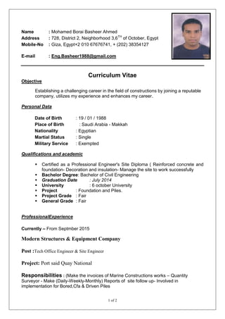 Mohammed's cv | PDF